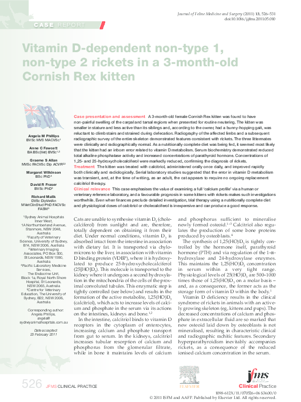 (PDF) Vitamin D-dependent non-type 1, non-type 2 rickets in a 3-month ...