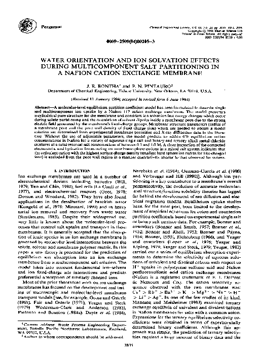 (PDF) Water orientation and ion solvation effects during multicomponent ...