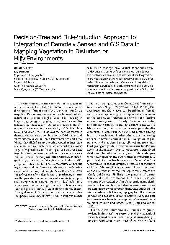 (PDF) Decision-tree and rule-induction approach to integration of ...