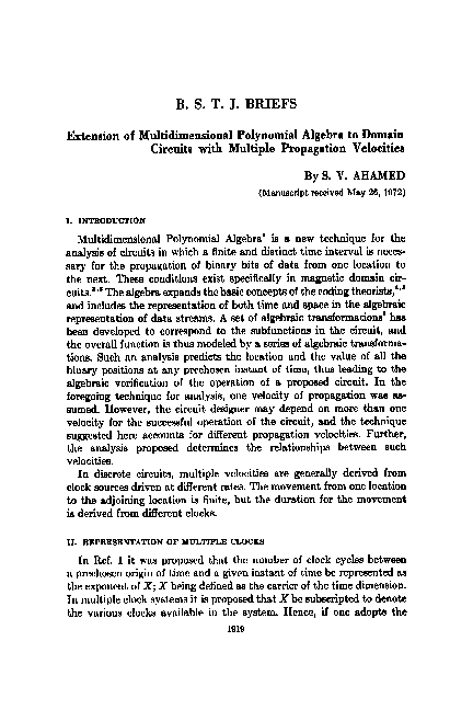 Pdf Multidimensional Polynomial Algebra For Bubble Circuits Syed Ahamed