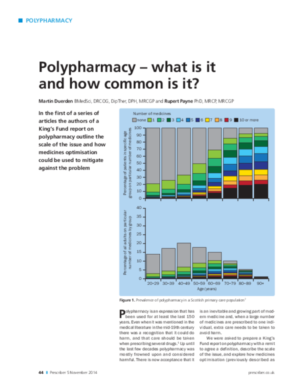 (PDF) Polypharmacy - what is it and how common is it?