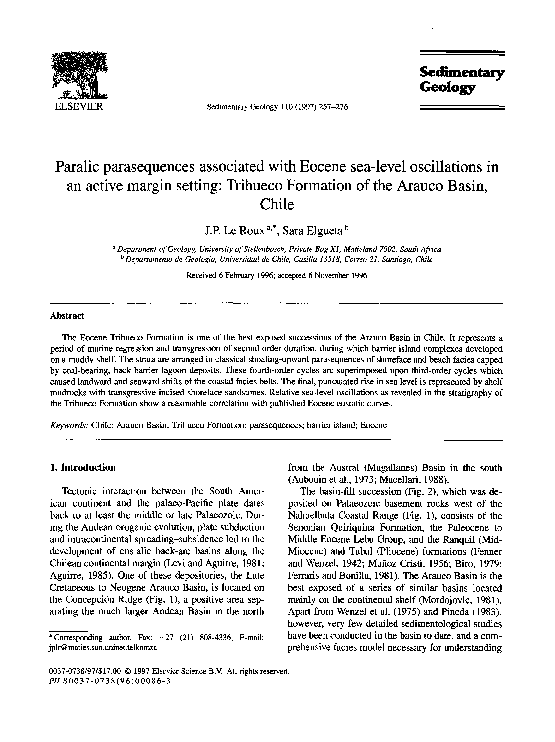 (PDF) Paralic parasequences associated with Eocene sea-level ...