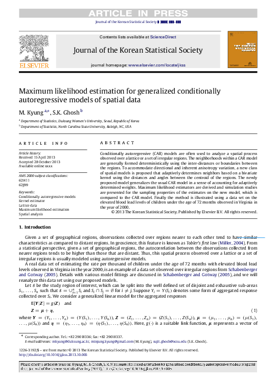 (PDF) Maximum Likelihood Estimation for Generalized Power Series Distributions and Its ...