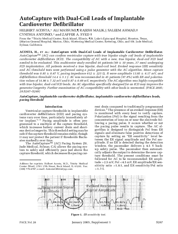 (PDF) AutoCapture with Dual-Coil Leads of Implantable Cardioverter ...