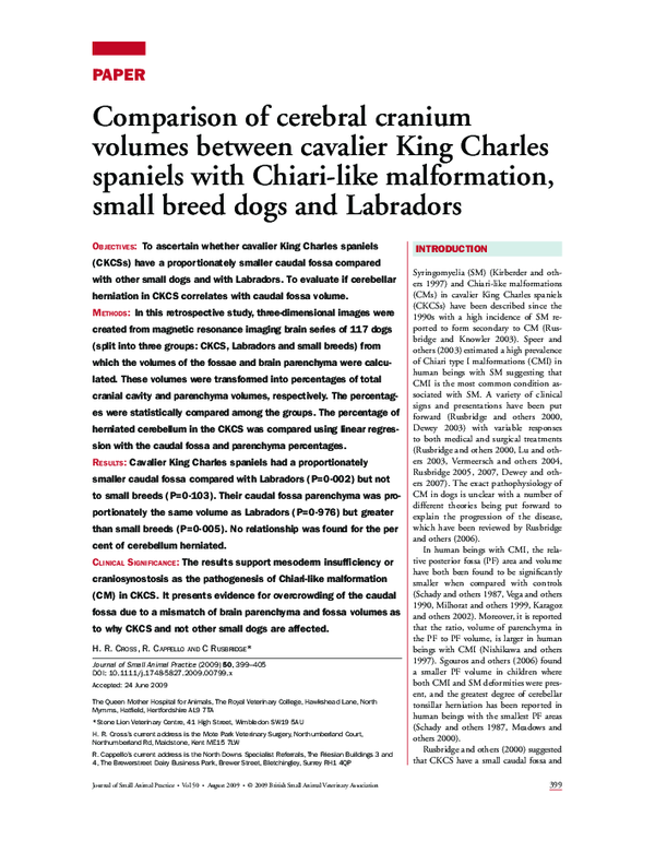 (PDF) Caudal Fossa Ratio in Normal Dogs and Eurasier Dogs with VLDLR ...