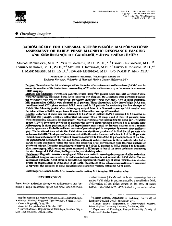 (PDF) The Predictive Value of 3D Time-of-Flight MR Angiography in ...