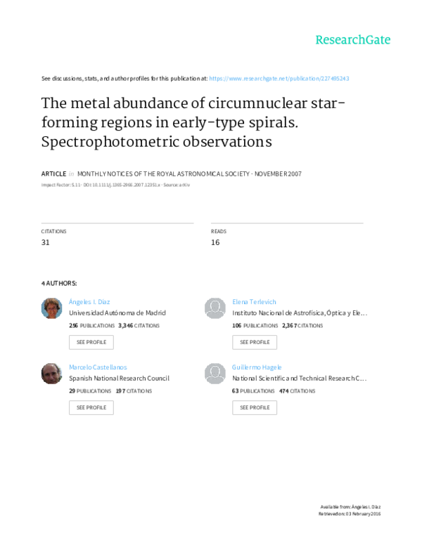 (PDF) Kinematics of gas and stars in the circumnuclear star-forming ...