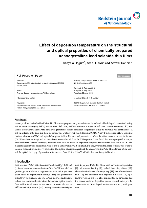 (PDF) Effect of deposition temperature on structural, surface, optical and magnetic properties ...