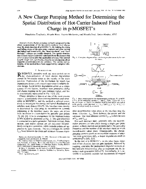 (PDF) A new charge pumping method for determining the spatial ...