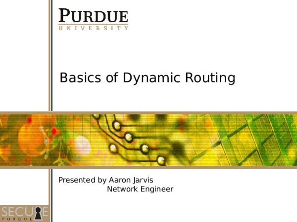(PPT) Dynamic Routing