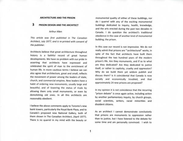 (PDF) 3 Prison Design and the Architect