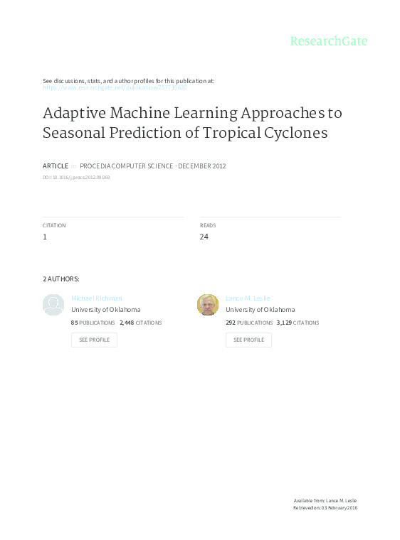 (PDF) Adaptive Machine Learning Approaches to Seasonal Prediction of ...
