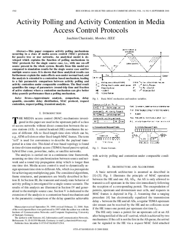 (PDF) Activity polling and activity contention in media access control ...