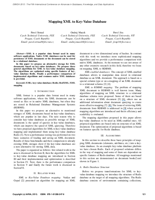 (PDF) Mapping XML to Key-Value Database