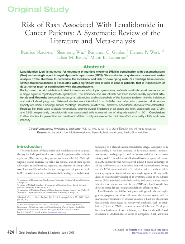 (PDF) Rash to the mTOR Inhibitor Everolimus | Alyx Rosen - Academia.edu