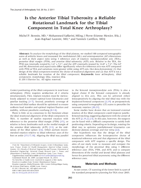 (PDF) Can the epicondylar axis be defined accurately in total knee ...