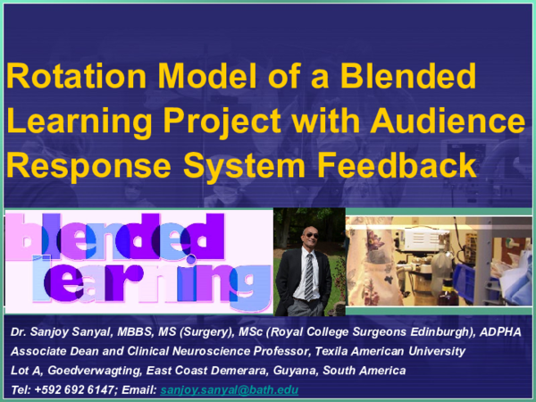 (PPT) Rotation Model of Blended Learning with ARS Feedback