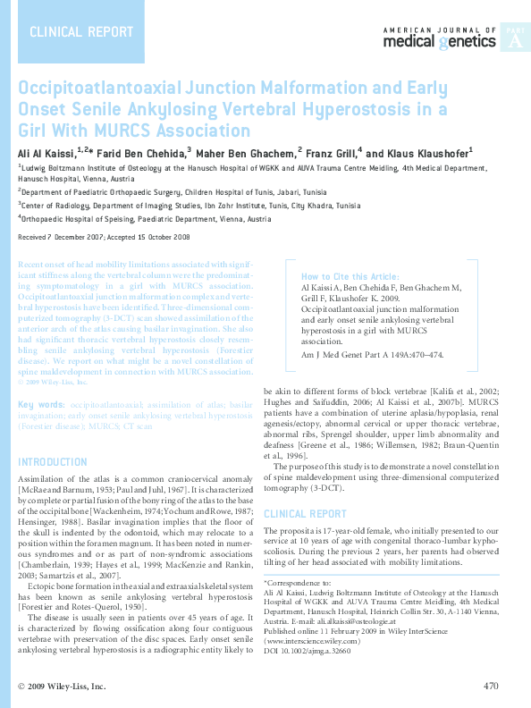 (PDF) Occipitoatlantoaxial junction malformation and early onset senile ...