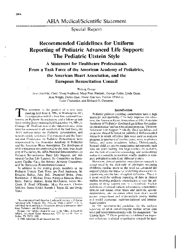 (PDF) Recommended guidelines for uniform reporting of data from out-of ...