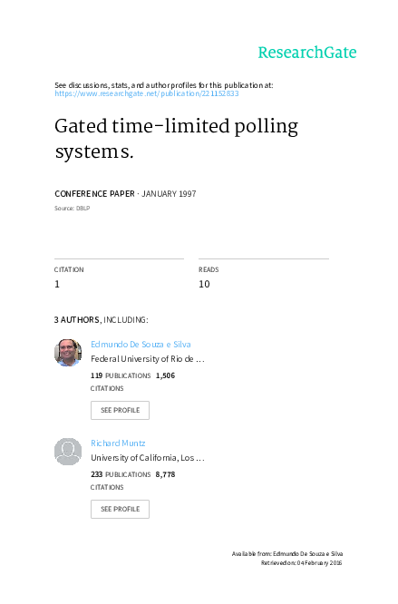 (PDF) Gated time-limited polling systems