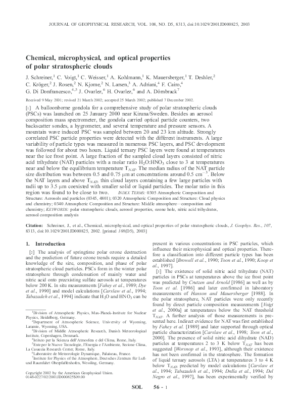 (PDF) Chemical, Microphysical and Optical Properties of Primary ...