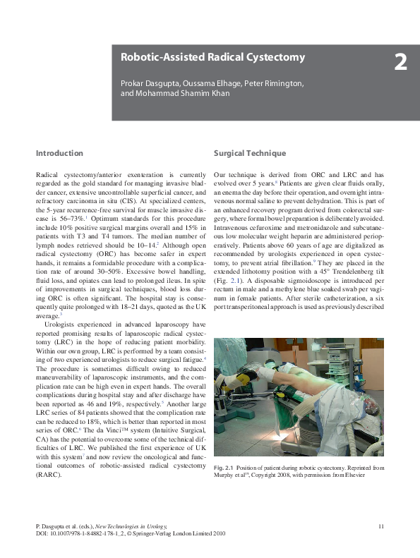 (PDF) MP67-19 ONCOLOGICAL OUTCOMES OF TOTALLY INTRACORPOREAL ROBOT-ASSISTED RADICAL CYSTECTOMY ...