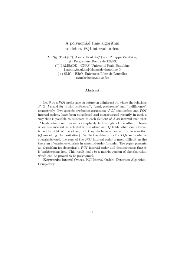 (PDF) A polynomial time algorithm to detect PQI interval orders