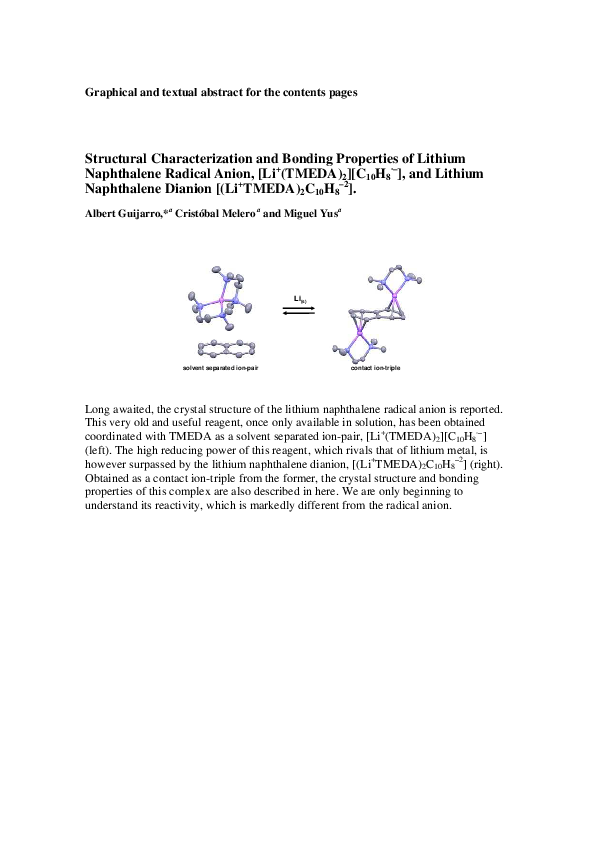 (PDF) Structural characterization and bonding properties of lithium ...