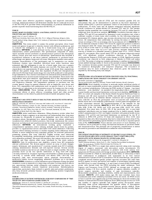 (PDF) The patient perception of intensity of urgency scale (PPIUS): Its ...