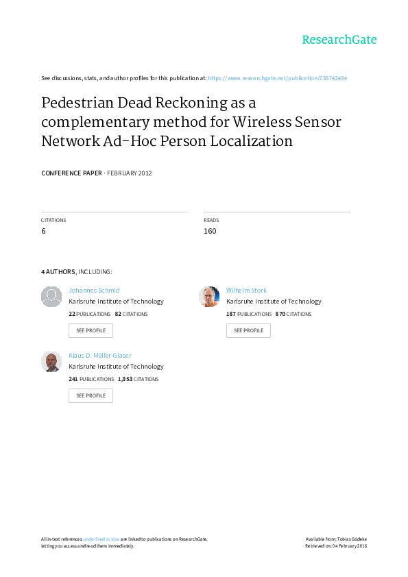 (PDF) 3-D Passive-Vision-Aided Pedestrian Dead Reckoning for Indoor Positioning | Gengen He ...