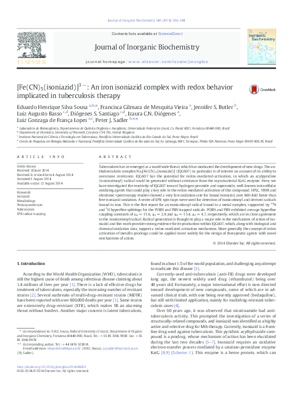 (PDF) An inorganic iron complex that inhibits wild-type and an ...