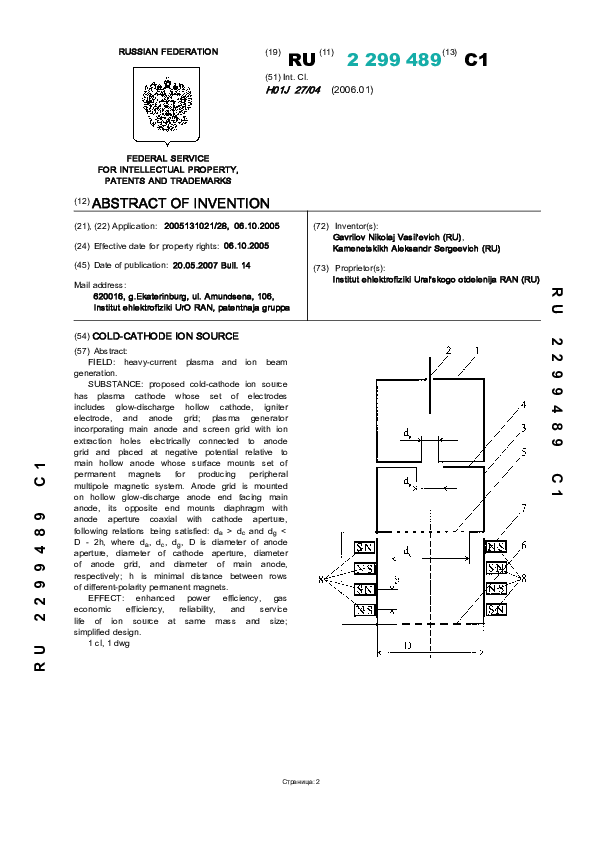 (PDF) Cold-Cathode Ion Source