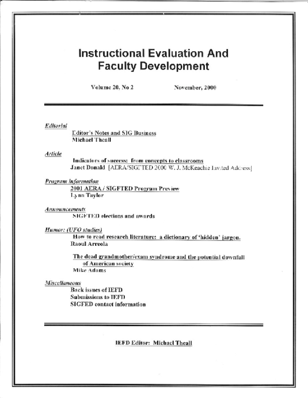 PDF Instructional Evaluation And Faculty Development Michael Theall pdf-instructional-evaluation-and-faculty-development-michael-theall