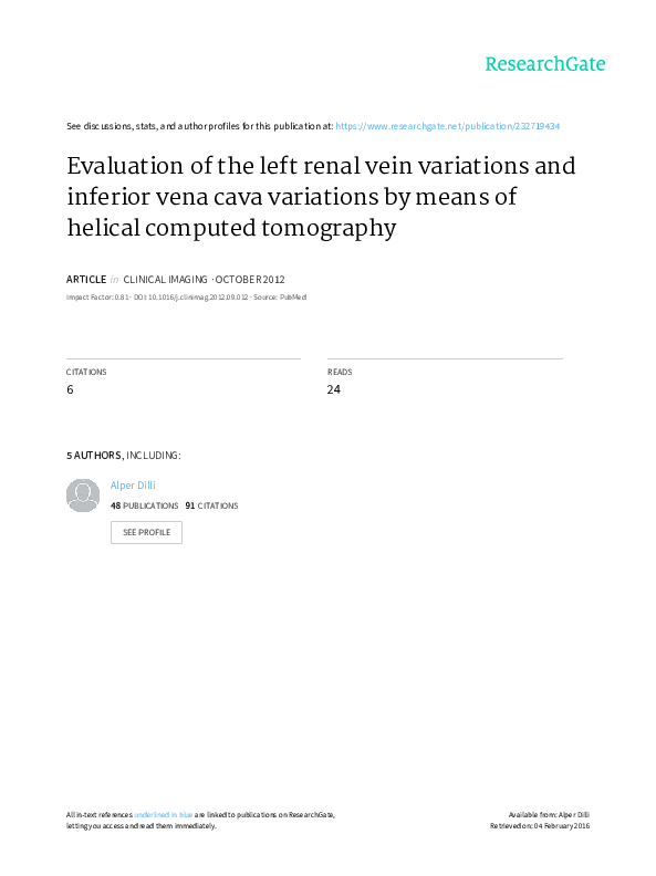(PDF) Duplicated Infrarenal IVC with Azygous Continuation of Left IVC ...