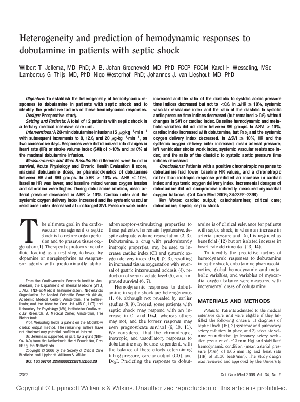 (PDF) Heterogeneity and prediction of hemodynamic responses to ...