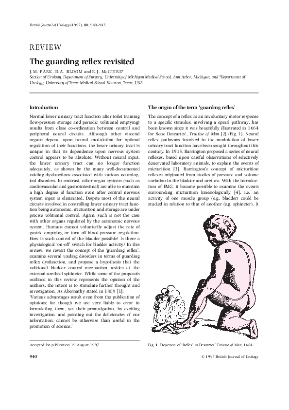 (PDF) The guarding reflex revisited
