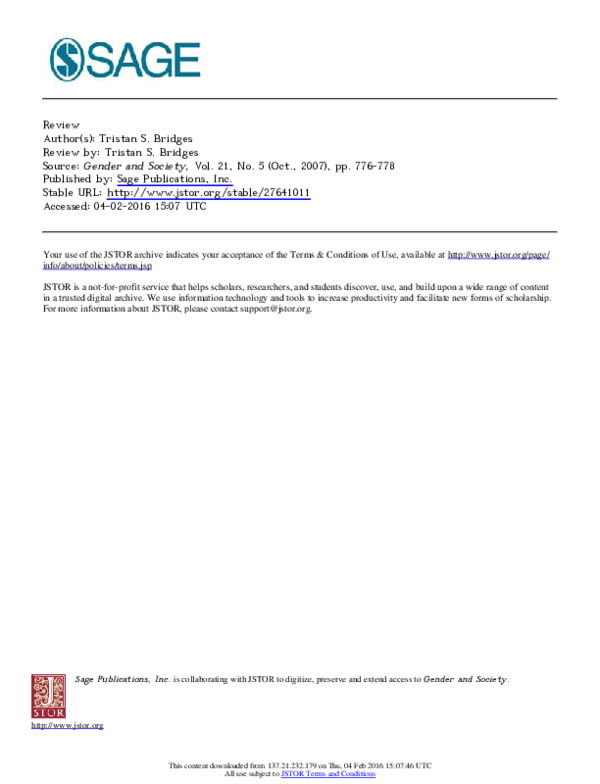 (PDF) BOOK REVIEW C.J. Pascoe - Dude, You're a Fag: Masculinity and ...