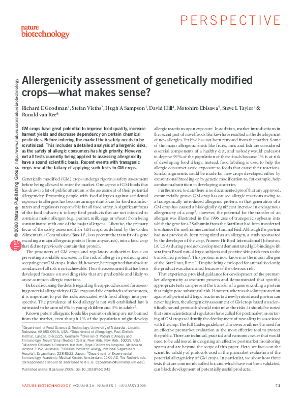 (PDF) Allergenicity Assessment of Genetically Modified Cucumber Mosaic ...