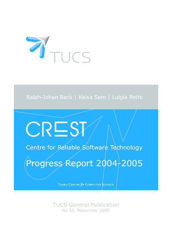 (PDF) CREST Progress Report 2004-2005