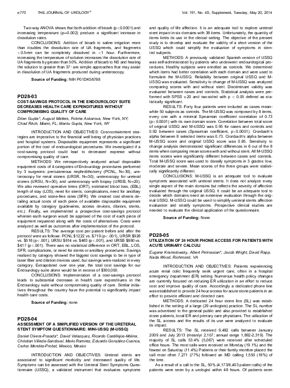 (PDF) PD28-04 Assessment of a Simplified Version of the Ureteral Stent ...