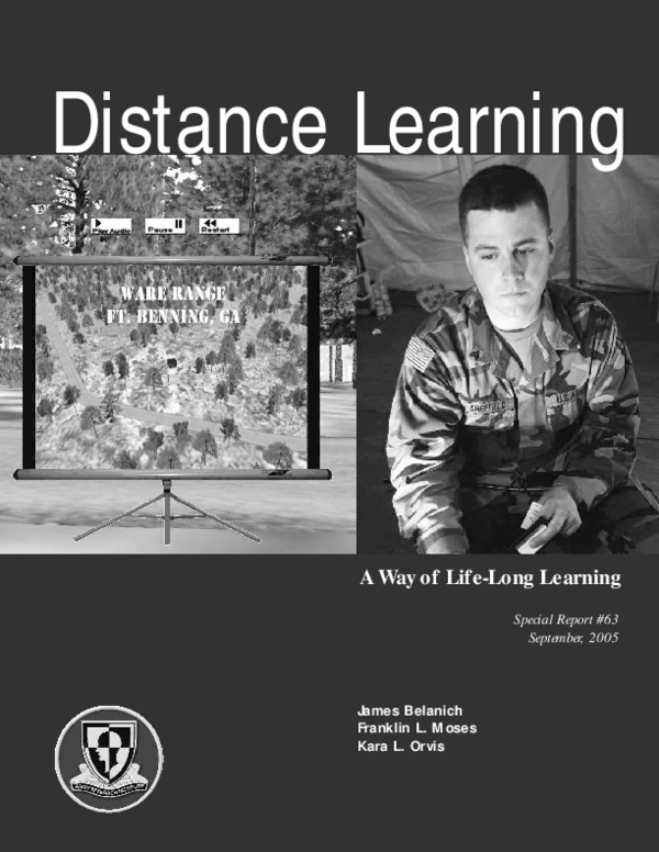 (PDF) U.S. Army Research Institute for the Behavioral and Social Sciences