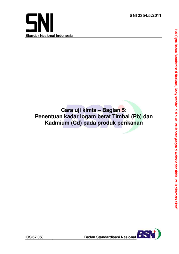 (PDF) Cara uji kimia – Bagian 5: Penentuan kadar logam berat Timbal (Pb ...