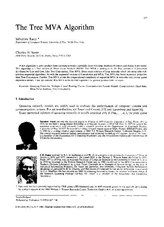 (PDF) The tree MVA algorithm