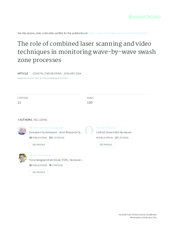 (PDF) The role of combined laser scanning and video techniques in ...