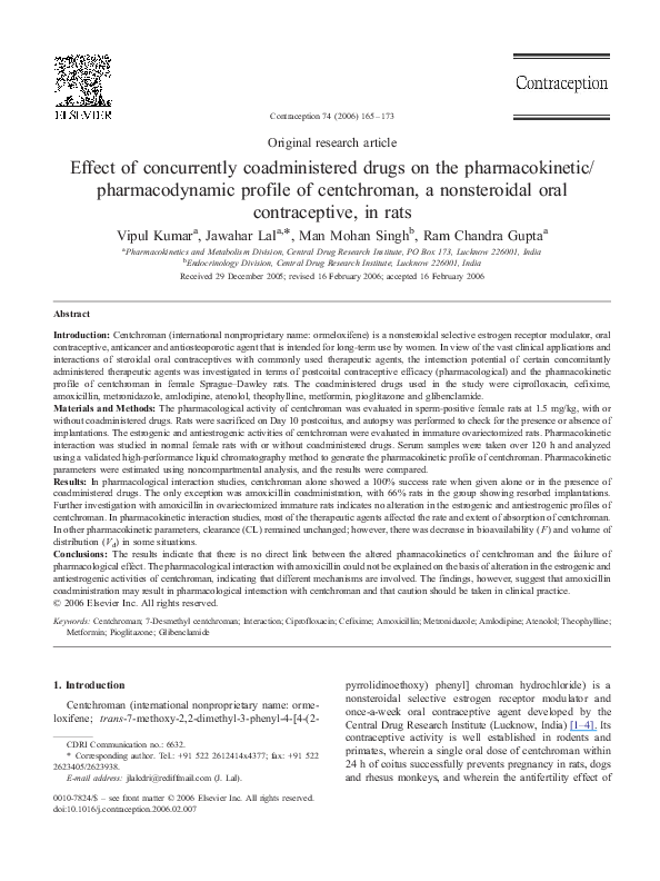 (PDF) Effect of concurrently coadministered drugs on the ...