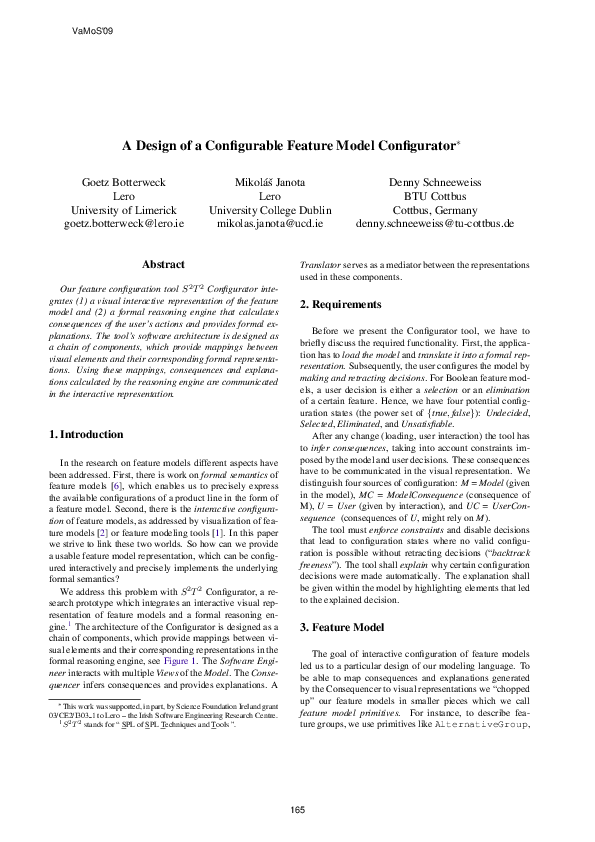 (PDF) A Design of a Configurable Feature Model Configurator