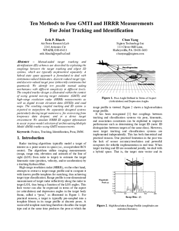 (PDF) Ten methods to fuse GMTI and HRRR measurements for joint tracking ...