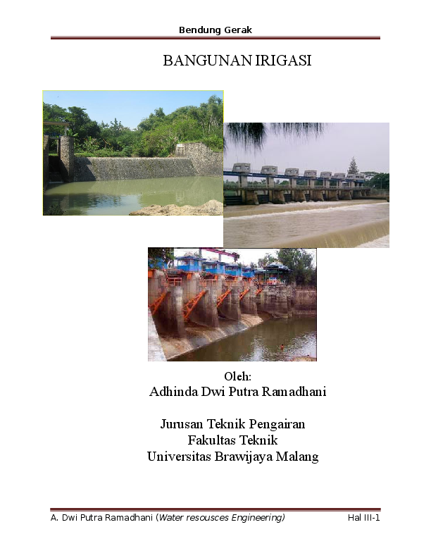 (DOC) Bangunan Irigasi