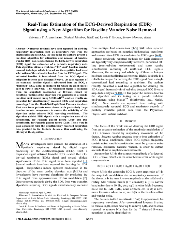 (PDF) Real-time estimation of the ECG-derived respiration (EDR) signal using a new algorithm for ...