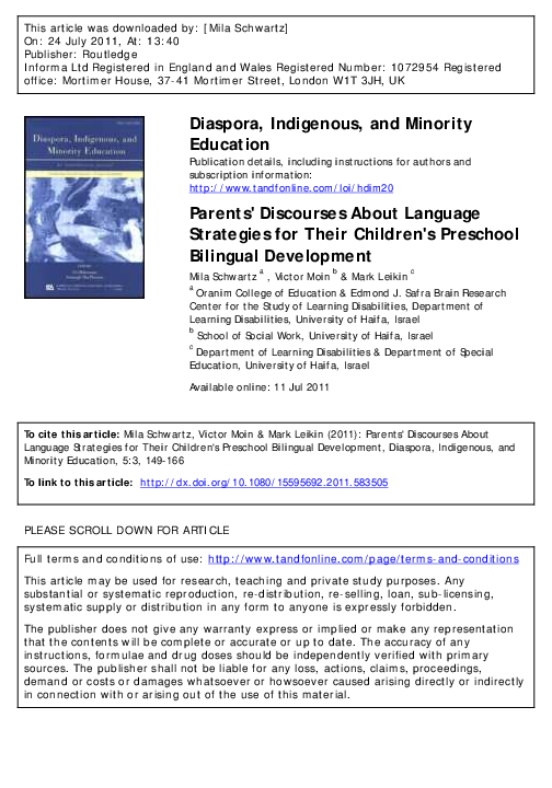 PDF Parents Discourses About Language Strategies For Their Children pdf-parents-discourses-about-language-strategies-for-their-children